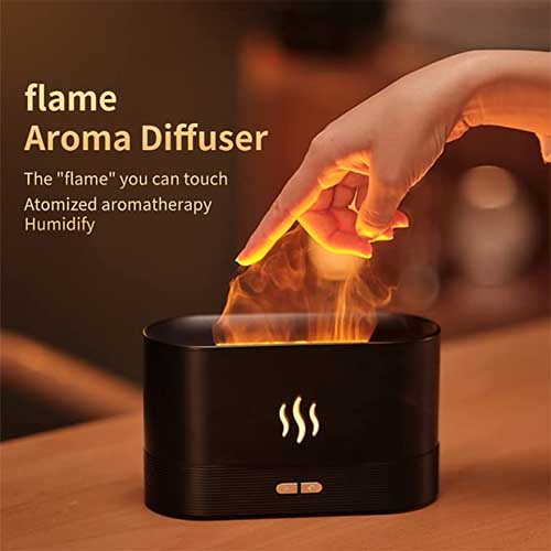 Aroma Portable Realistic Flame Humidifier – My Basket